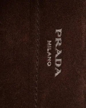 Prada Medium Suede Tote Bag