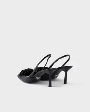 Prada Fabric Slingback Pumps