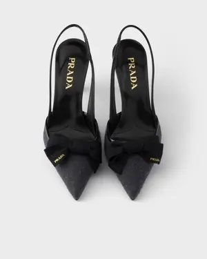 Prada Fabric Slingback Pumps