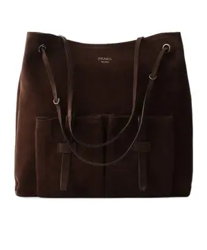 Prada Route Large Suede Bag