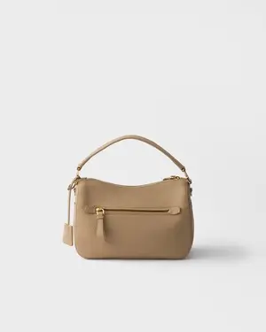 Prada Small Leather Bag With Top Handle And Shoulder Strap