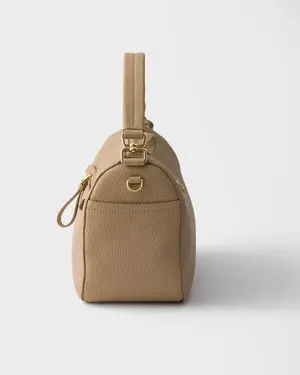Prada Small Leather Bag With Top Handle And Shoulder Strap