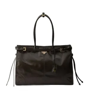 Prada Bonnie Extra-large Leather Bag - Forest
