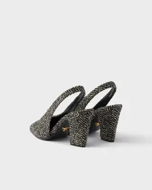 Prada Chevron Slingback Pumps