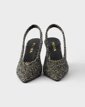 Prada Chevron Slingback Pumps