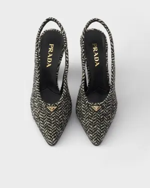 Prada Chevron Slingback Pumps