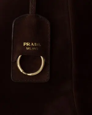 Prada Carry Medium Suede Bag
