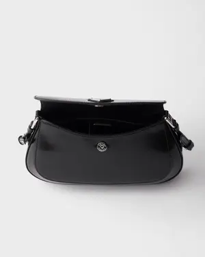 Prada Cleo Brushed Leather Shoulder Bag