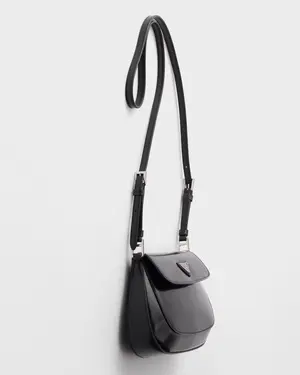 Prada Cleo Brushed Leather Shoulder Bag