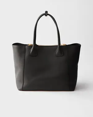 Prada Large Leather Tote Bag