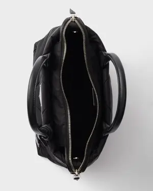 Prada Nappa Leather Double Handle Shoulder Bag