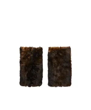 Saint Laurent Muffs In Shearling