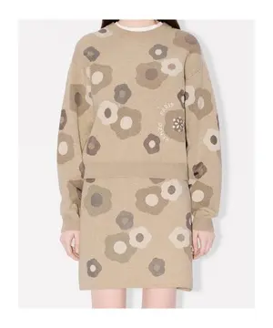Kenzo Hana Dots Embroidered Crewneck Jumper - Nude