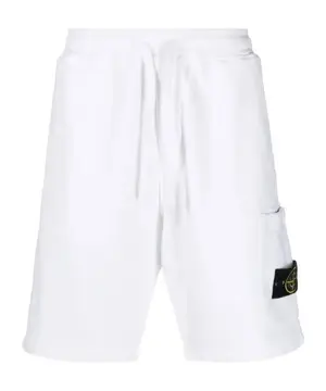 Stone Island Athletic Shorts With Drawstring Waist