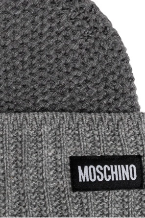 Moschino Patch Knitted Hat
