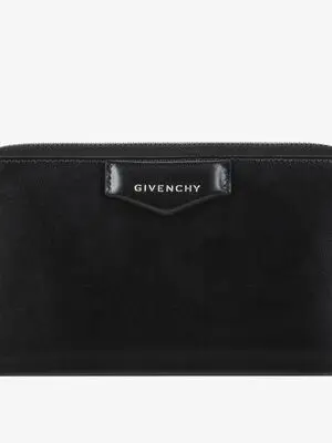 Givenchy Antigona Zipped Wallet In Box Leather