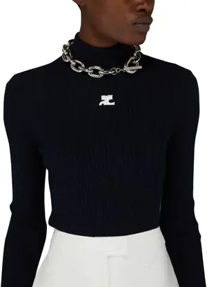 COURREGES Turtleneck Pullover