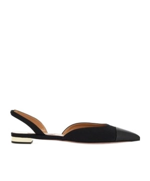 AQUAZZURA Milanese Slingback Flat Shoes