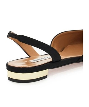 AQUAZZURA Milanese Slingback Flat Shoes