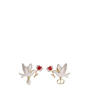 Dior Dioramour Doves Roses Earrings