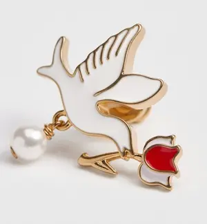 Dior Dioramour Doves Roses Earrings