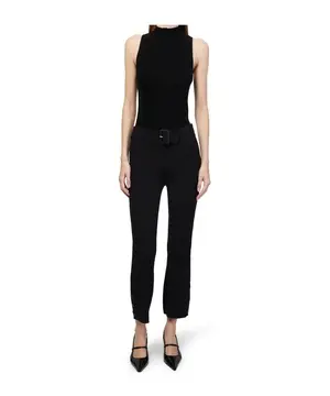 COURREGES Capri Rib Knit Pants