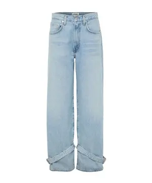AGOLDE Straight Leg Jeans With Fitted Hem