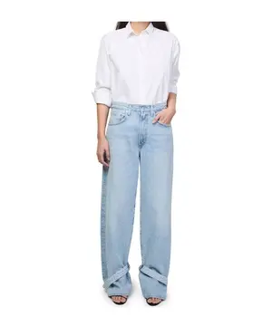 AGOLDE Straight Leg Jeans With Fitted Hem