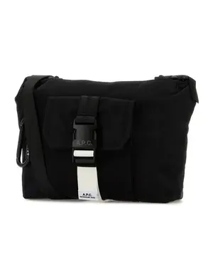 A.p.c. Logo Printed Zipped Shoulder Bag