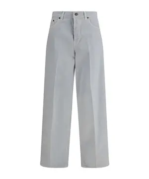 HAIKURE Logo Patch Straight-leg Jeans - White