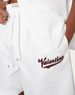 Valentino Garavani Logo Patch Drawstring Shorts