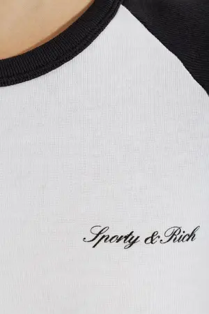 SPORTY  RICH Sporty & Rich Cropped T-shirt