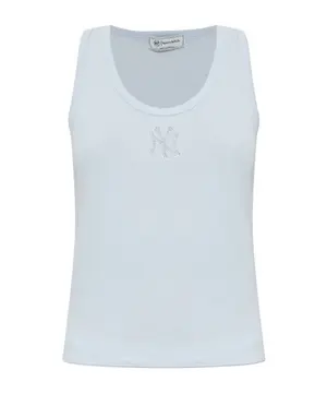 SPORTY  RICH Sporty & Rich Sleeveless Vest With Ny Logo