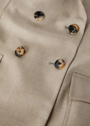 Loro Piana Ananda Freshly Cut Wool Long-sleeved Suit Coat