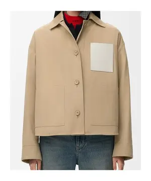 Loewe Utility Jacket With Drawstring Hem - Light Sage