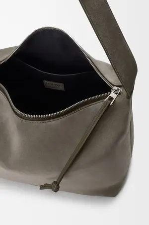 Loewe Medium Loop Hobo In Suede Calfskin