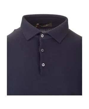 Loro Piana Long Sleeved Knitted Polo Shirt