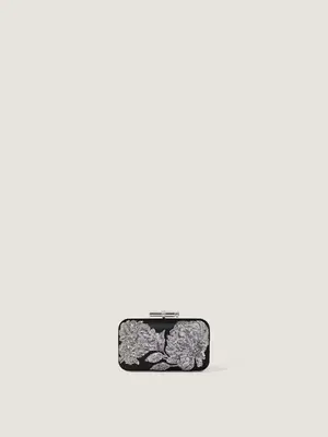 Givenchy Pout Evening Clutch With Sequins Floral Embroideries