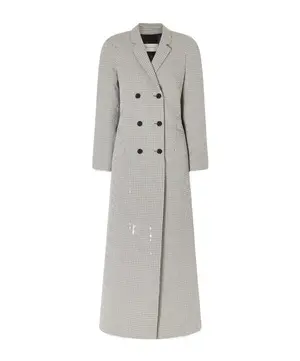 Dries Van Noten Ronna Checked Long Coat
