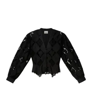 Isabel Marant Étoile Diamond Pattern Lace Cover-up