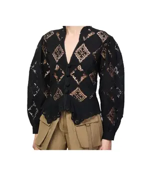 Isabel Marant Étoile Diamond Pattern Lace Cover-up