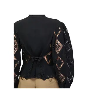 Isabel Marant Étoile Diamond Pattern Lace Cover-up