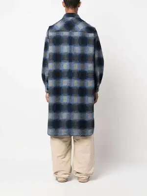 Isabel Marant Étoile Plaid-check Long Coat