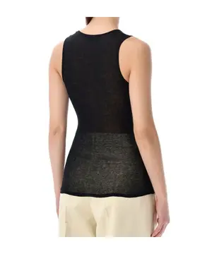 Soeur Isis Sheer Sleeveless Top