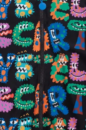 Stella McCartney Long-sleeved Printed Jacket With Removable Hood