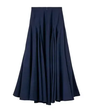 Loro Piana Flavia Wool Skirt With Ruffled Details