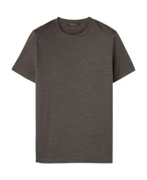 Loro Piana Round Collar Wool T-shirt