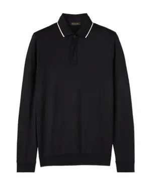 Loro Piana Freshly Cut Wool Knitted Polo Shirt
