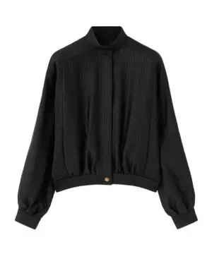 Loro Piana Lillian Jacket With Striped Pattern And Metal Button Details