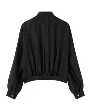 Loro Piana Lillian Jacket With Striped Pattern And Metal Button Details